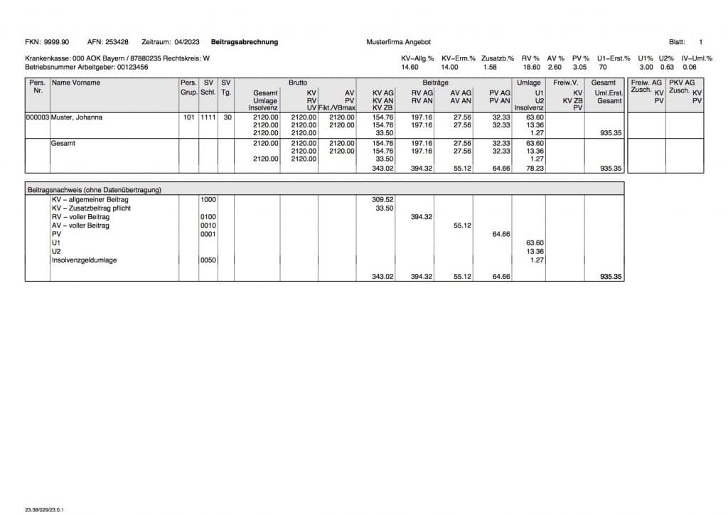 Lohnabrechnung & Gehaltsabrechnung 2023 - a.b.s. Rechenzentrum